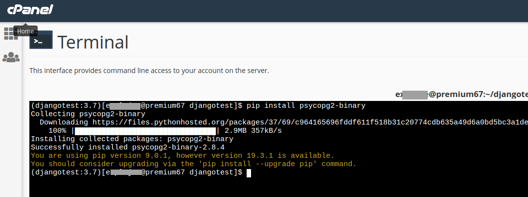Use Postgresql Database In Django On Shared Hosting Python Fusion